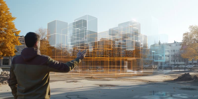 Architect Design Building Construction by Using Visual Reality Goggles ...