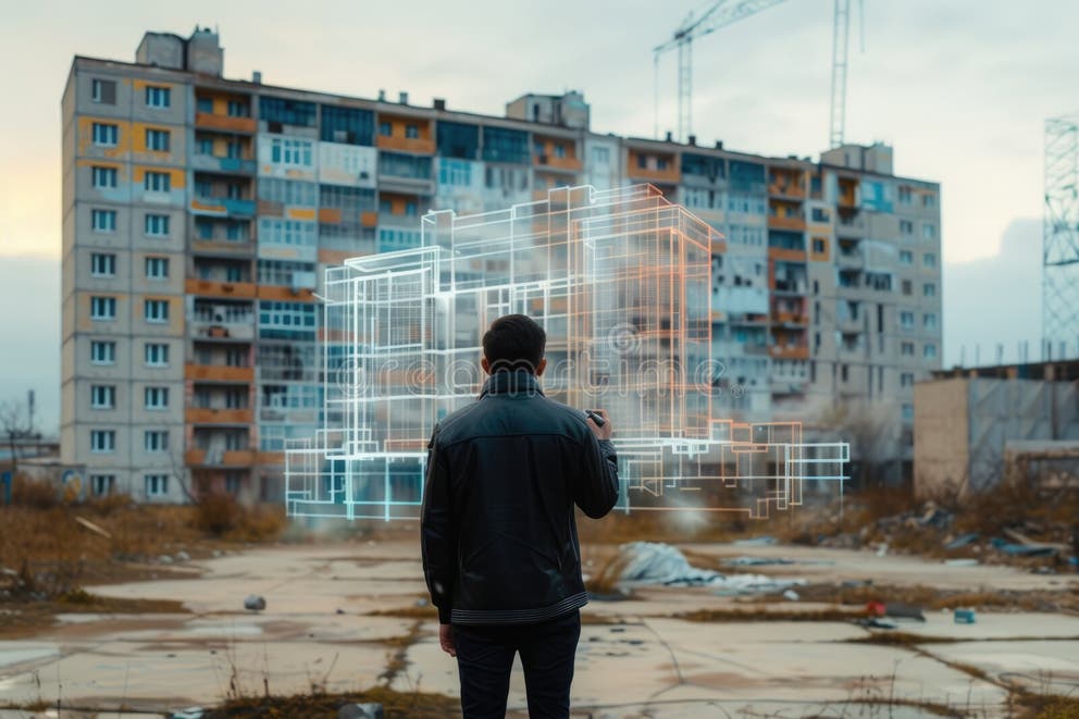 Architect Design Building Construction by Using Visual Reality Goggles ...