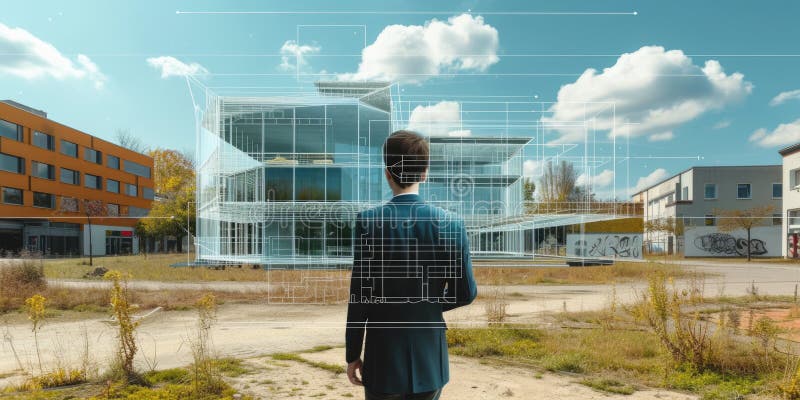 Architect Design Building Construction by Using Visual Reality Goggles ...