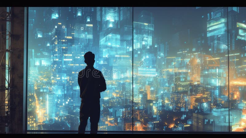 Architect Looking at Architectural Model while Planning Construction ...