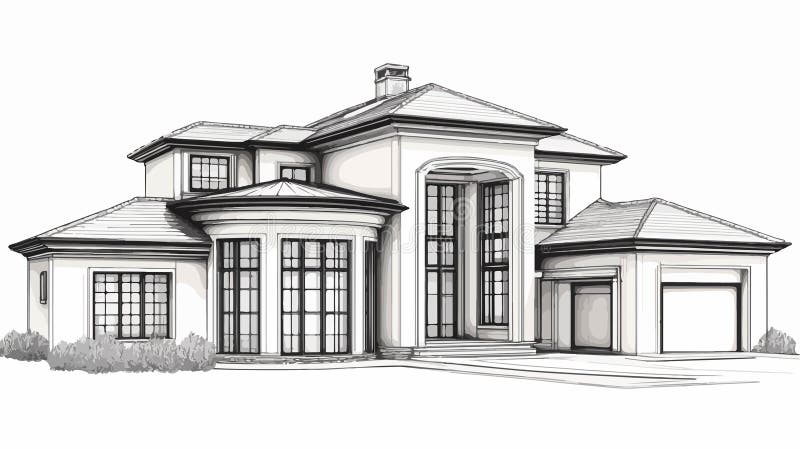 Professional Architectural House Drawing for Detailed Designs and Plans ...