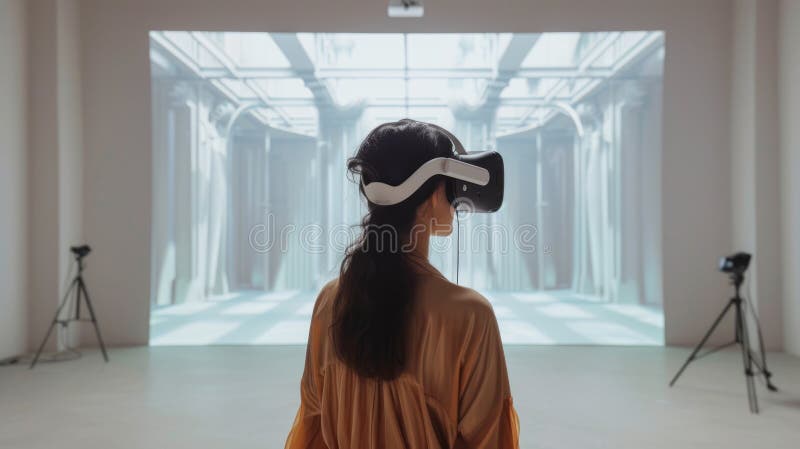 Professional Artist Looking and Impressing Digital Art at Art Studio ...