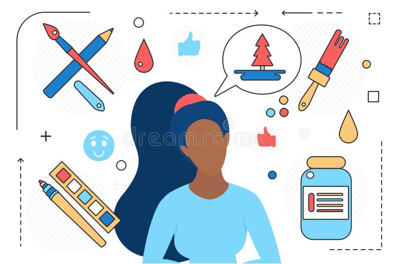 Professional Artist Work Process, Tools, Art Studio Agency, Designer ...