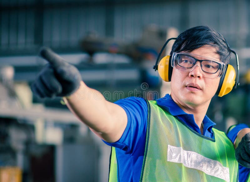 Engineers are Saying Explained How To Control the Staff. Stock Image ...