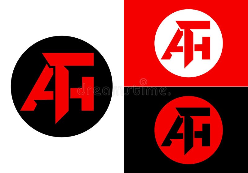 Professional ATH Typographic Logo Editable Vector Stock Vector ...