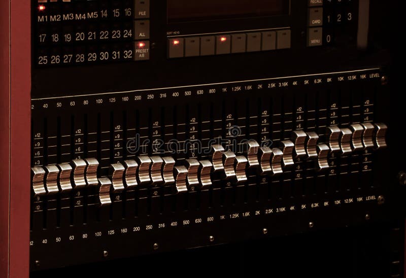 Professional Audio Equipment Stock Image - Image of bass, high: 12830217