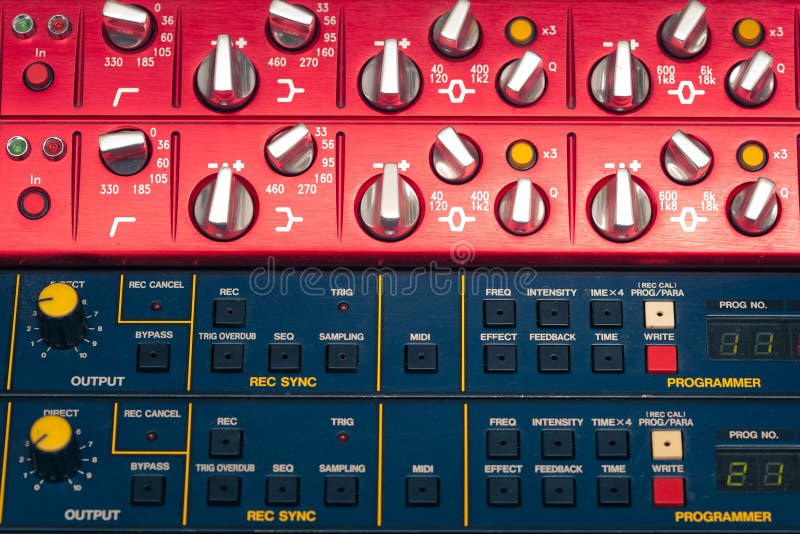 Professional Audio Equipment Stock Image - Image of equipment, closeup ...