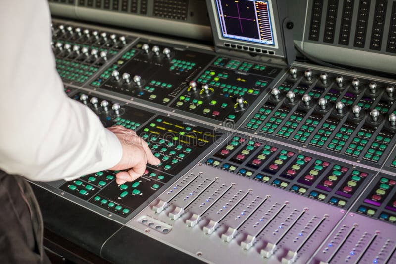 Professional Audio Equipment in Studio Stock Photo - Image of ...