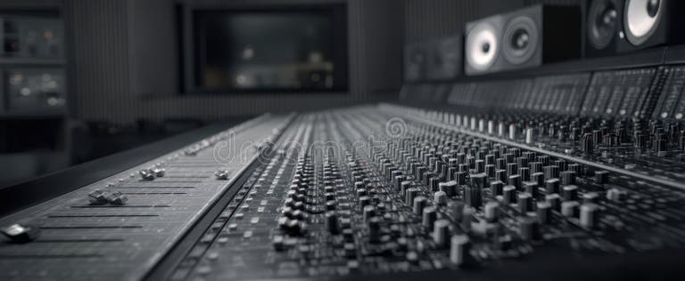 The Professional Audio Mixing Console in a Modern Recording Studio ...