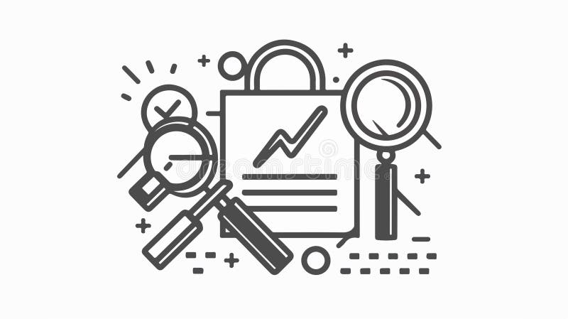 Professional Audit and Inspection Thin Line Icons Set for Check and ...