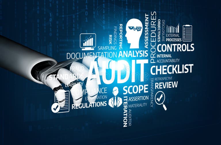 Professional Audit Process Concept with Visual Elements Representing ...