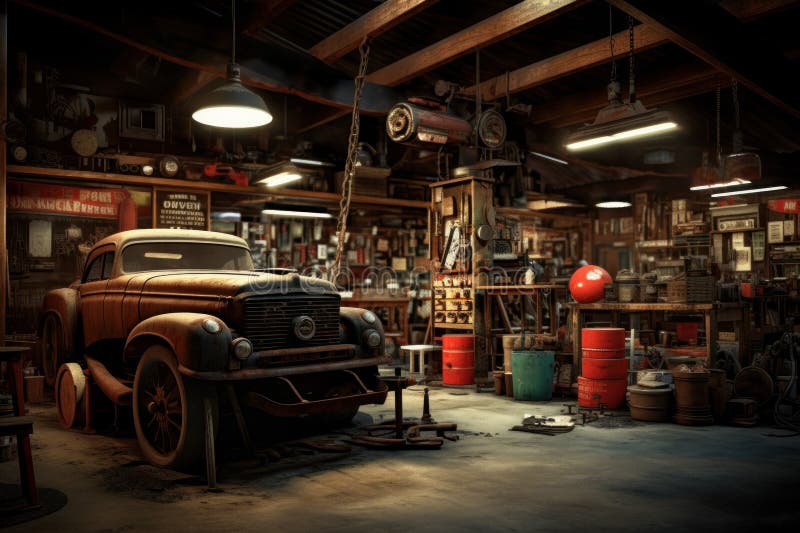 Professional Auto Repair Shop Tool. Generate Ai Stock Illustration ...