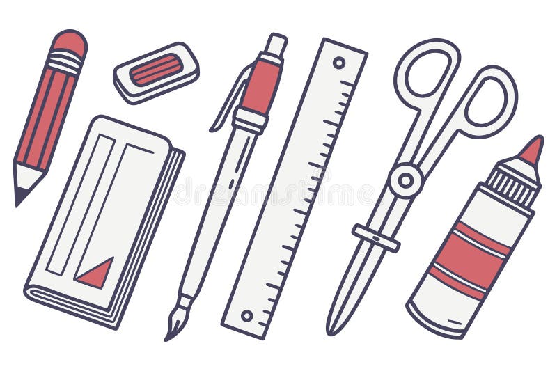 Professional Back To School Elements for Websites Apps and Print Stock ...