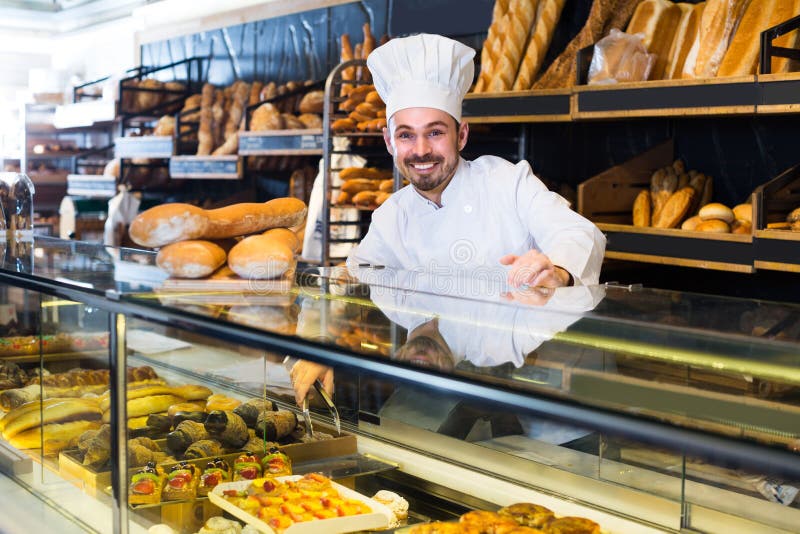 Professional Baker is Demonstrating Assortment Stock Image - Image of ...