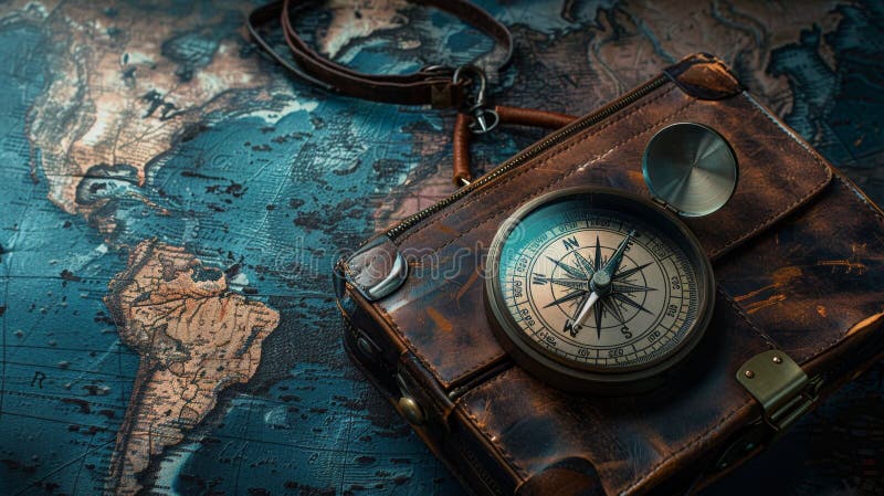 Global Business Readiness, the Professional Banner Features a Compass and Briefcase ...