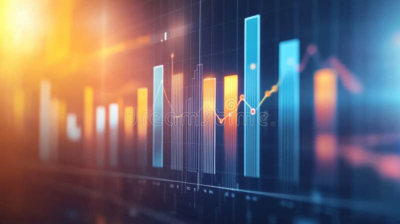 Professional Bar Charts and Financial Graphs Display E-commerce Sales ...