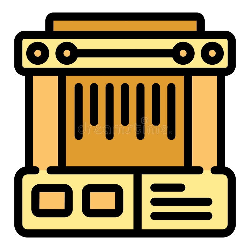 Professional Bar Code Scanner Standing on a Table Stock Illustration ...