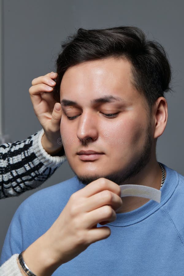 Men Eyebrow Threading Stock Photos - Free & Royalty-Free Stock Photos ...