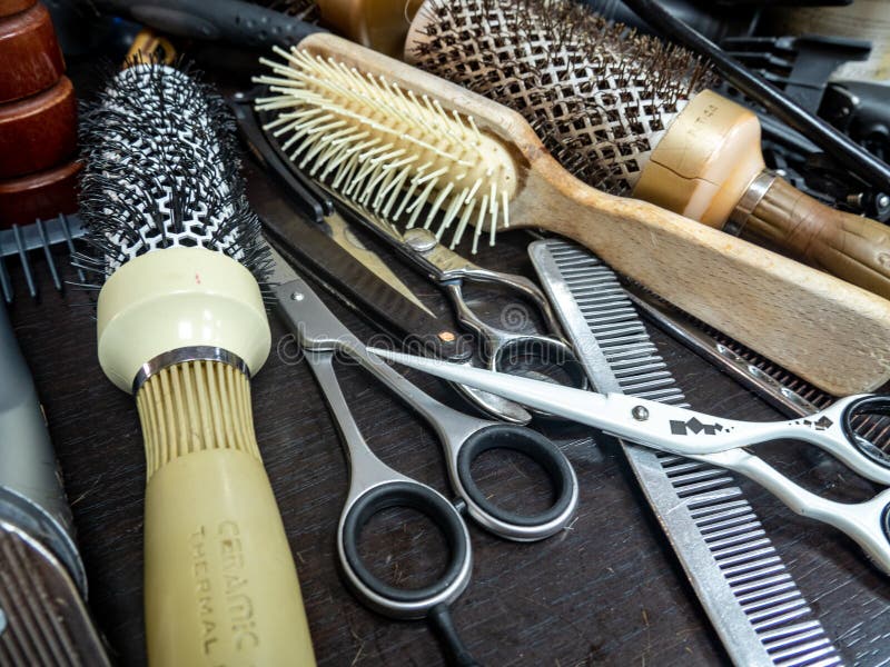 Professional barber tools stock photo. Image of haircare - 249514848