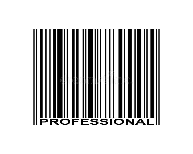 Professional Barcode stock vector. Illustration of skilled - 104505194