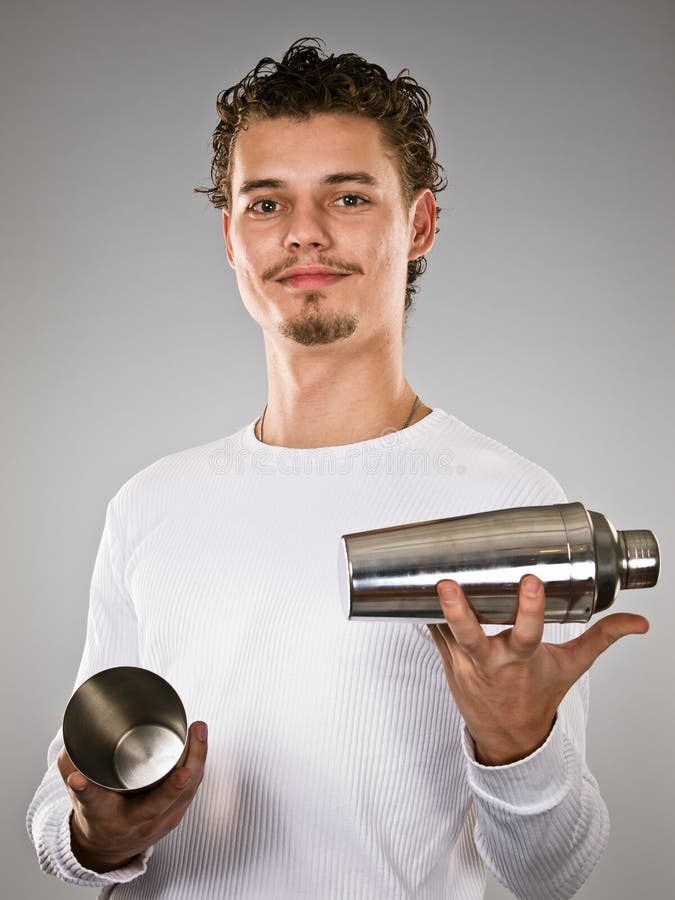 Professional barman stock photo. Image of merry, beverage - 17311064