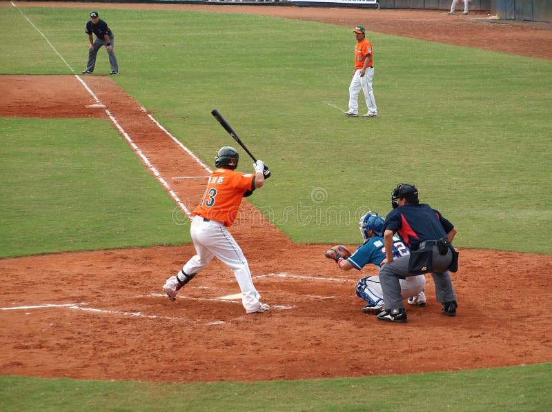 Professional Baseball Game editorial stock photo. Image of green - 24375918