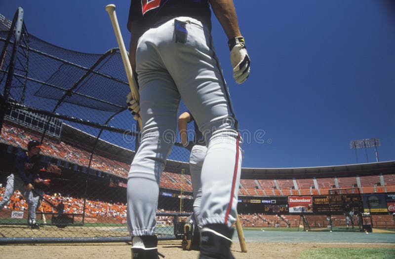 Professional Baseball Players at Batting Practice, Candlestick Park ...