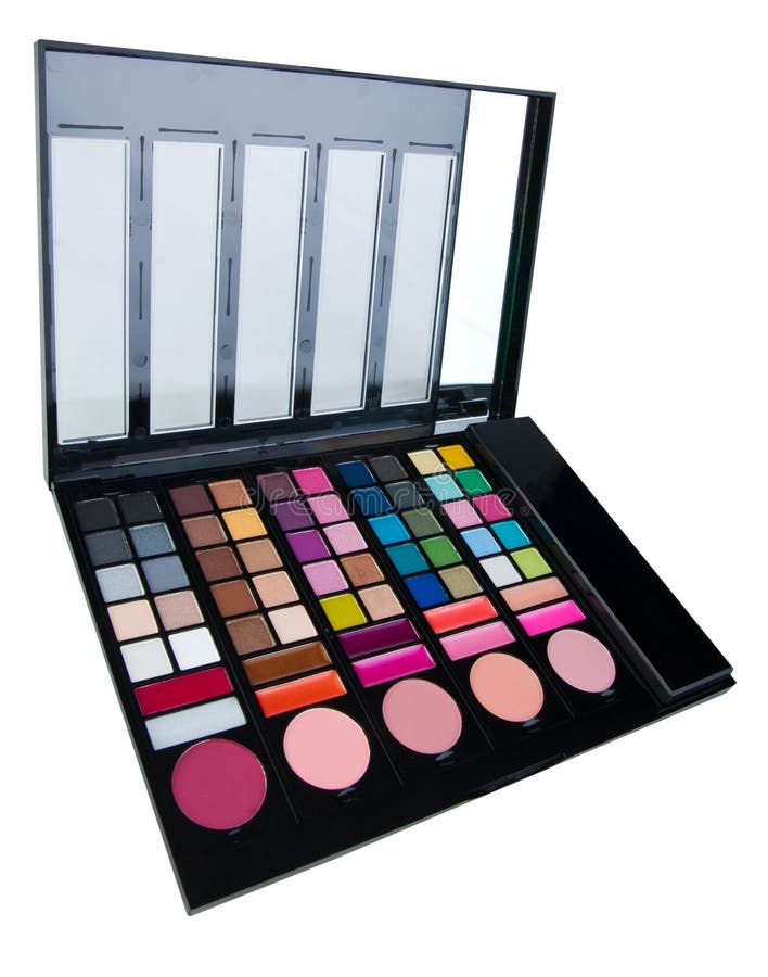 Professional Beauty Make Up Kit Stock Image - Image of gloss, shadow ...