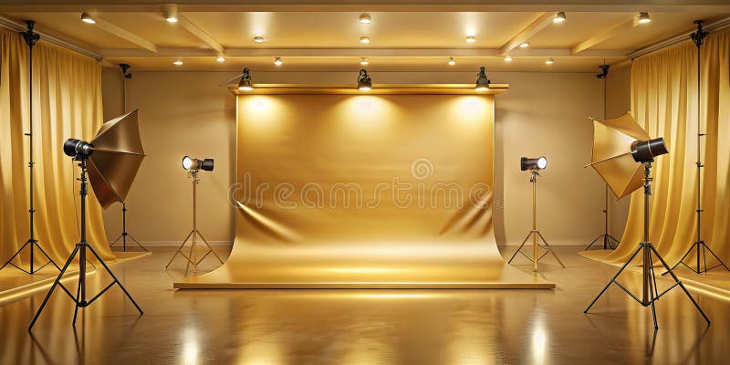 Professional Beige Studio Lighting Setup for Stunning Product ...