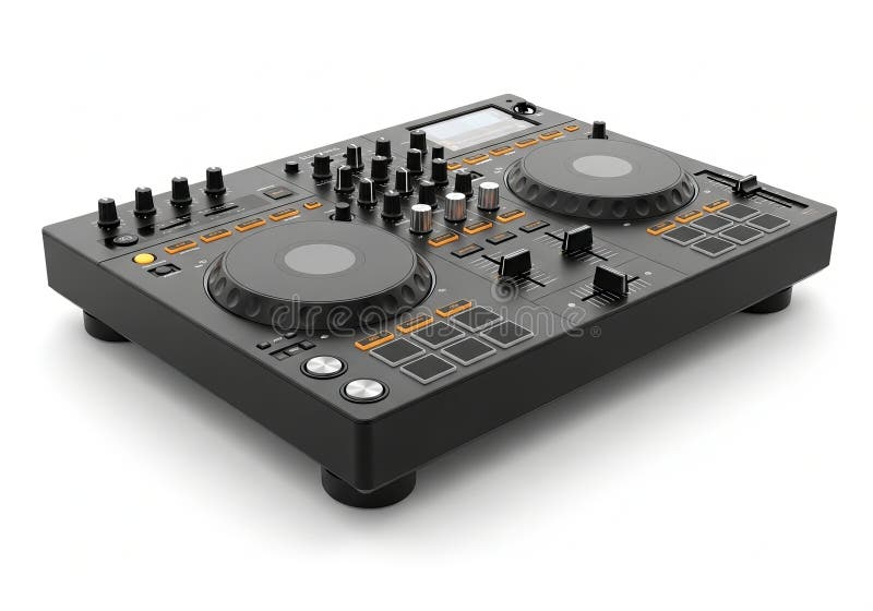 Interface Turntables on Whete Background Stock Illustration ...