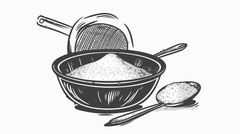 Professional Black Line Bakery Sifter Colander for Sugar Sifting Stock ...