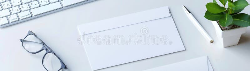 Professional Blank Stationery Set on a Clean Desk for Branding ...