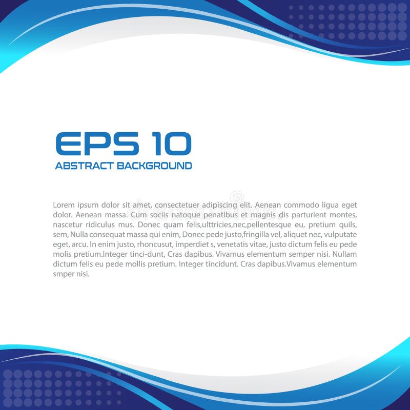 Professional Blue Abstract Background Template Stock Vector ...