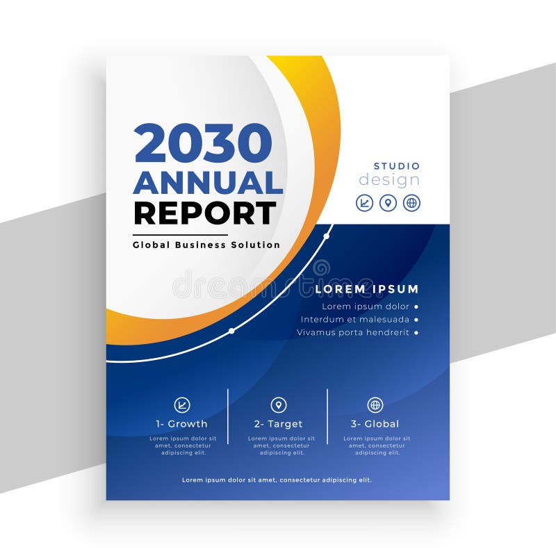 Professional Blue Business Flyer Annual Report Template Vector Stock ... Professional Blue Business Flyer Annual Report Template Vector Stock ...