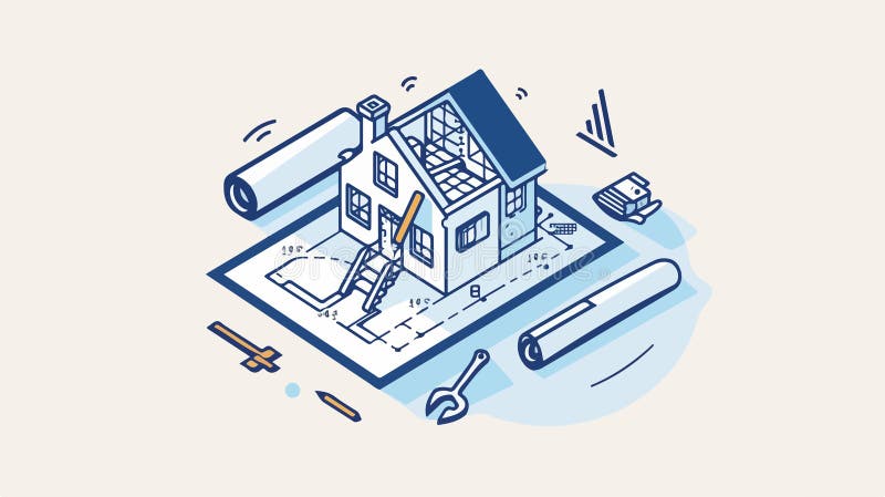 Professional Blueprint Construction Icon Design for Architects and ...