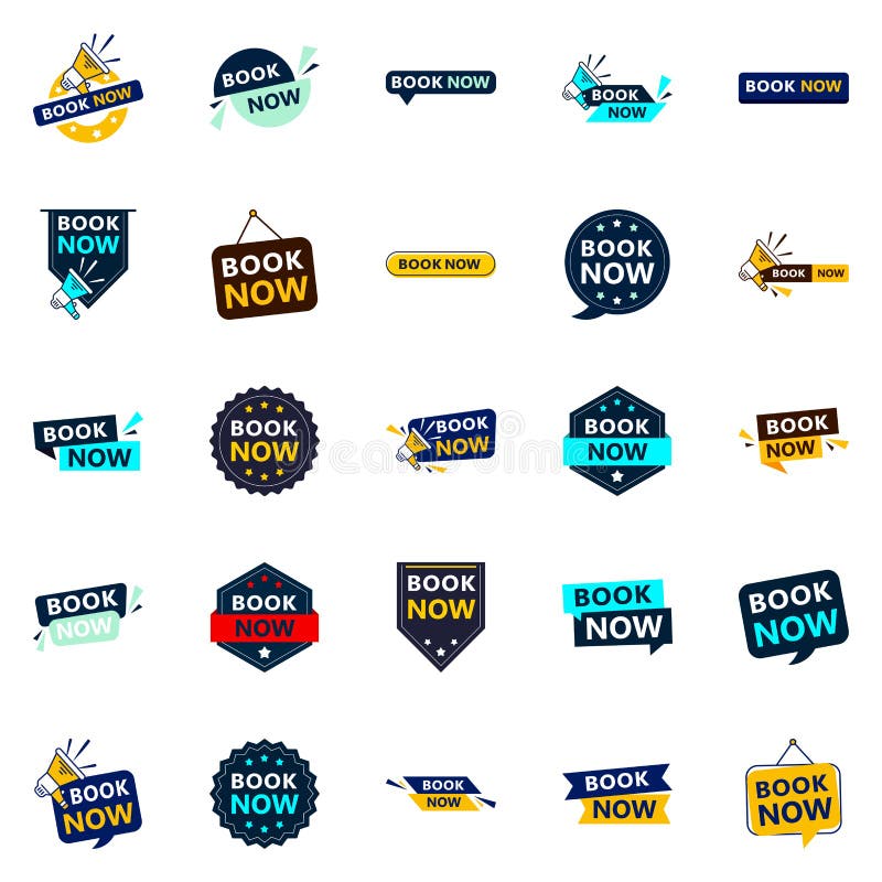 25 Professional Book Now Banners To Elevate Your Brand Stock Vector ...
