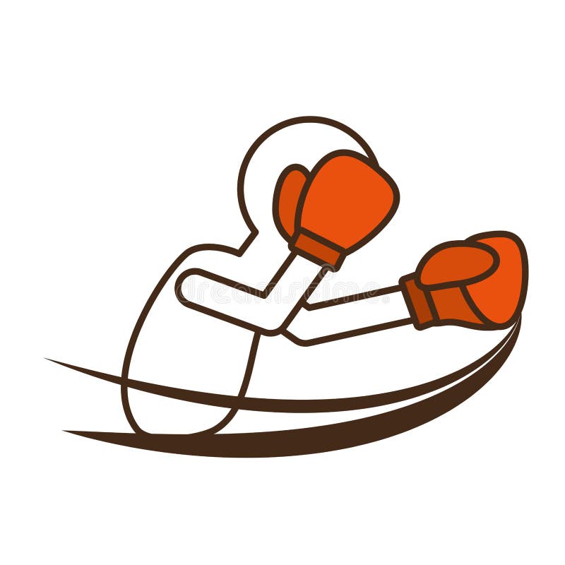 Professional Boxer Avatar Icon Stock Vector - Illustration of sporty ...