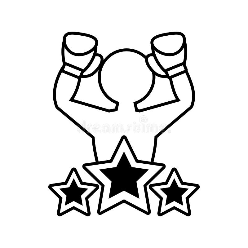 Professional Boxer Avatar Isolated Icon Stock Vector - Illustration of ...