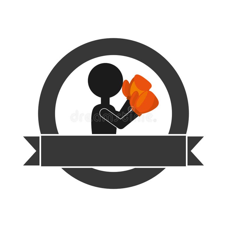 Professional Boxer Avatar Isolated Icon Stock Vector - Illustration of ...