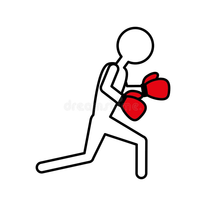 Professional Boxer Avatar Isolated Icon Stock Vector - Illustration of ...