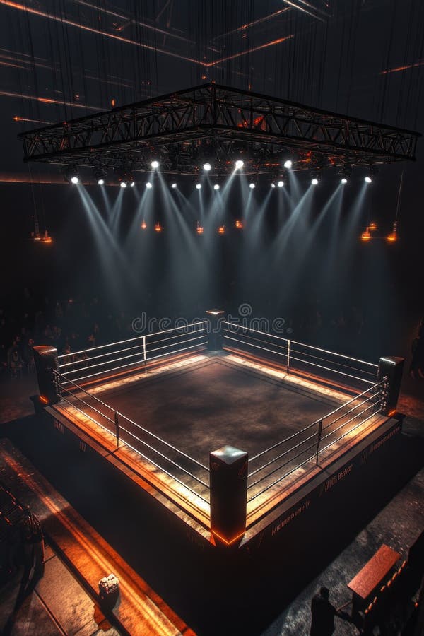 Professional Boxing Ring stock photo. Image of match - 362061350