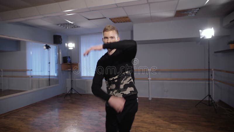 Professional Break the Dancer in the Hall for Trainings. he Works ...