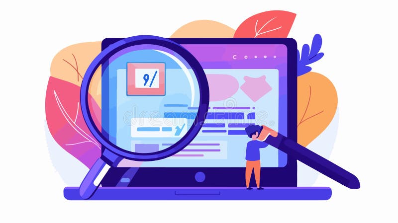 Professional Browser User Profile Magnifying Glass Search Concept Stock ...