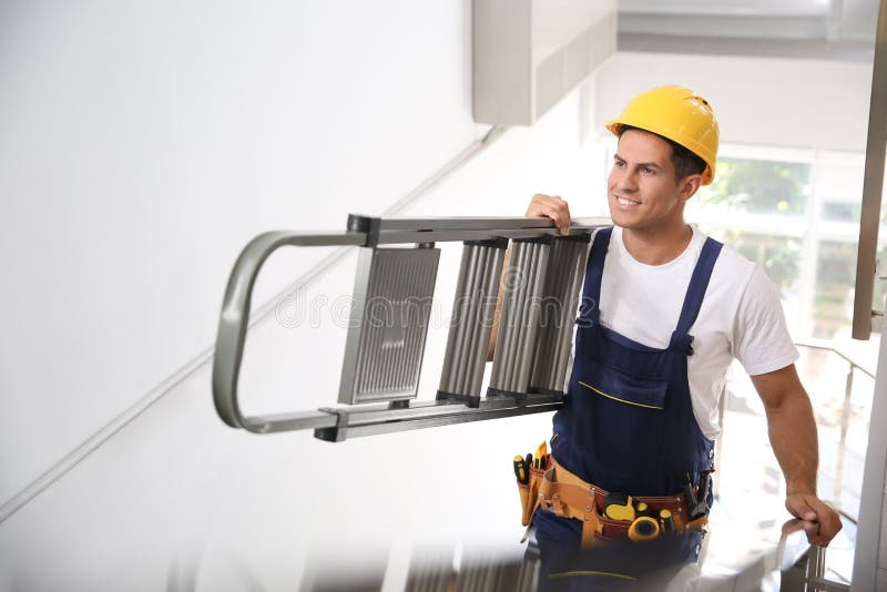 113 Man Carrying Up Ladder Stock Photos - Free & Royalty-Free Stock ...