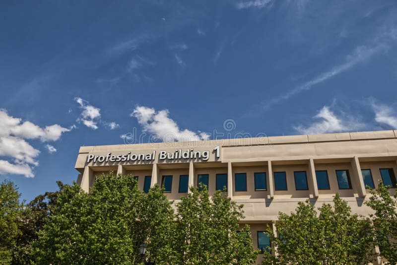 A Professional Building Complex Exterior Partial Building Stock Image ...
