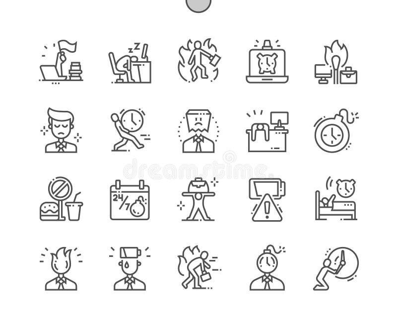 Work Burnout Simple Stock Illustrations – 302 Work Burnout Simple Stock ...