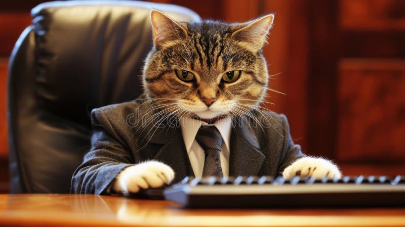 Executive Cat Professional Setting Stock Photos - Free & Royalty-Free ...