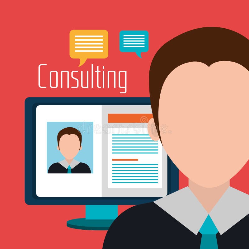 Professional Business Consulting Stock Illustration - Illustration of ...