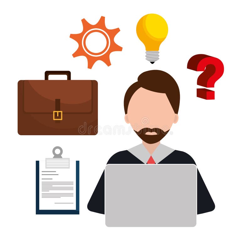 Professional Business Consulting Stock Illustration - Illustration of ...