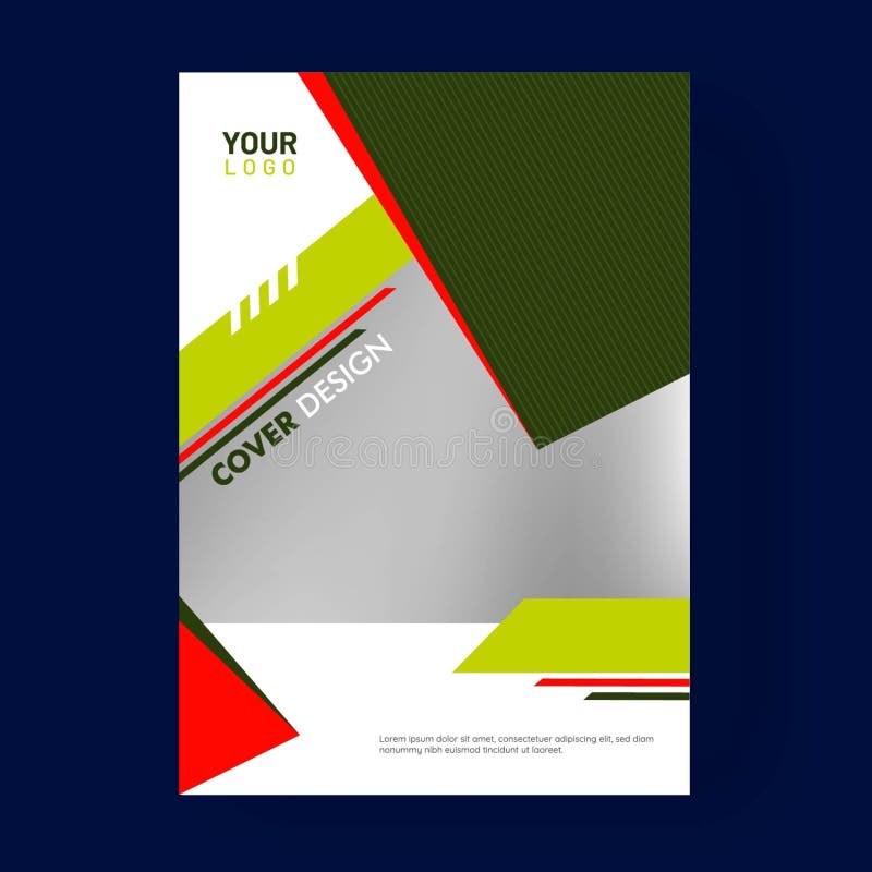 Professional Business Cover Page Design with Abstract Elements and ...